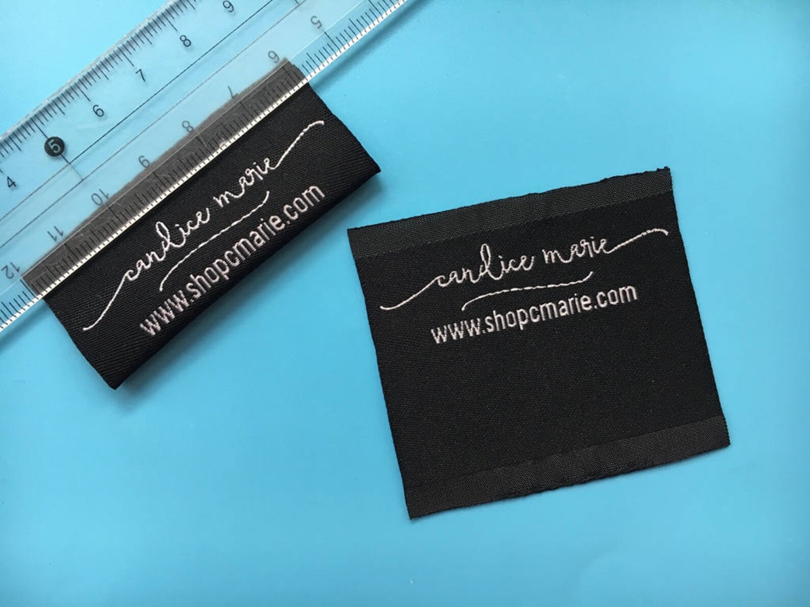 300 hem label woven hem tag bottom label Hem label tag | Etsy