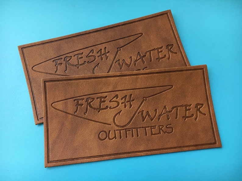 300 Custom Leather Labels Pu Leather Tags Faux Leather - Etsy