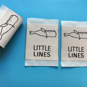 500 Custom Clothing Label, Side Woven Label, Loop Fold, Damask Woven ...