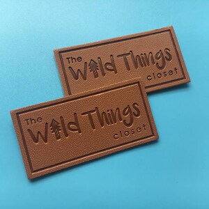 1000 Custom Leather Labels, Deboss/emboss Leather Label, Pu Leather ...