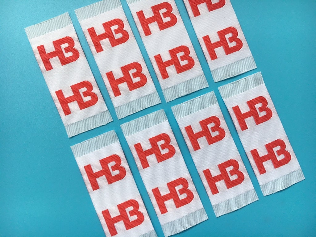 300 woven cloth labels sew in care labels embroidered | Etsy