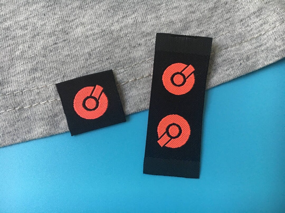 500 Custom Woven Labels, Woven Clothing Label, Garment Woven Label ...