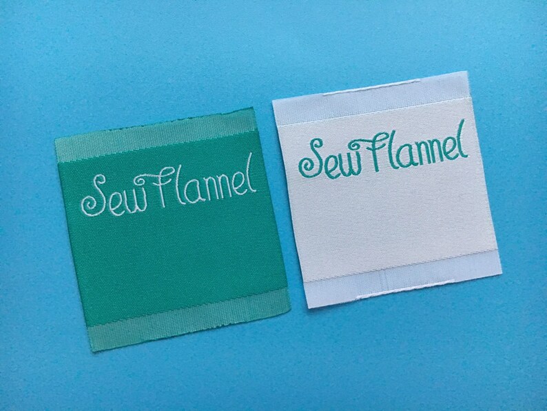300 Woven Cloth Labels Sew in Care Labels Embroidered Custom - Etsy