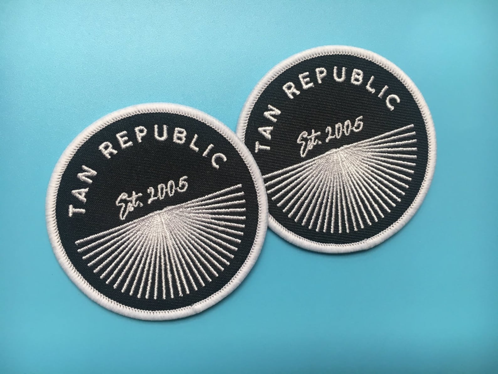 100 Embroidered Border Patch Patch Custom Embroidery Custom - Etsy