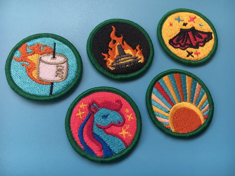 100 Custom Logo Embroidered Patch Embroidery Custom Patches - Etsy