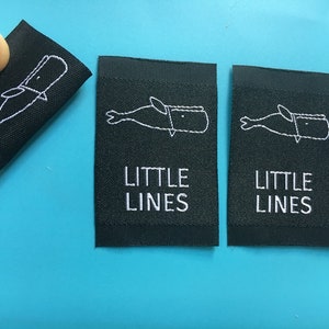 500 Woven Name Labels, Clothes Labels, Personalized Clothing Label ...