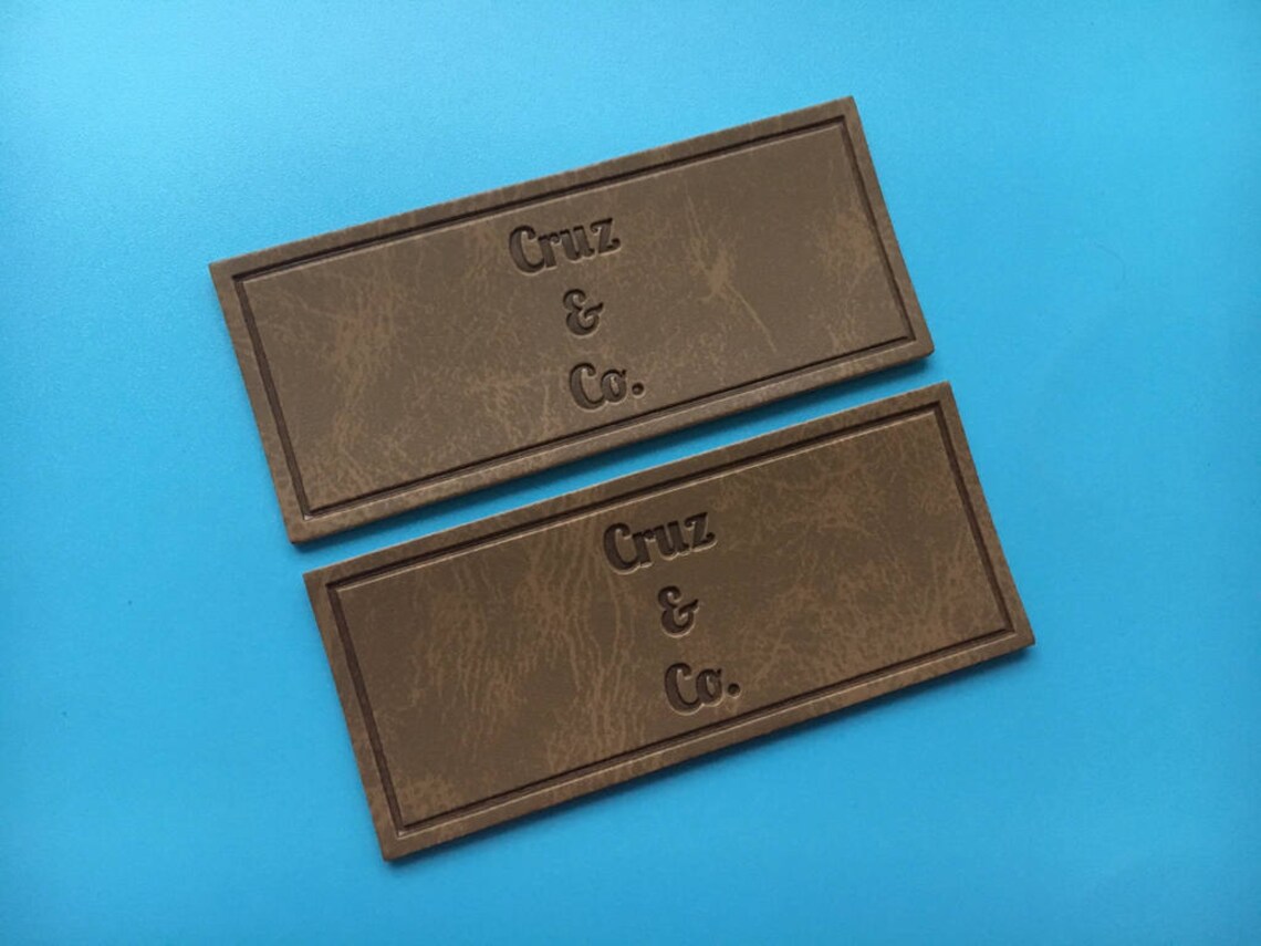 1000 Custom Leather Labels Deboss/emboss Leather Label Pu - Etsy