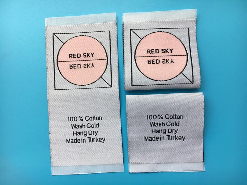 300 Woven Labels, Clothing Label, Custom Woven Label, Personalized ...