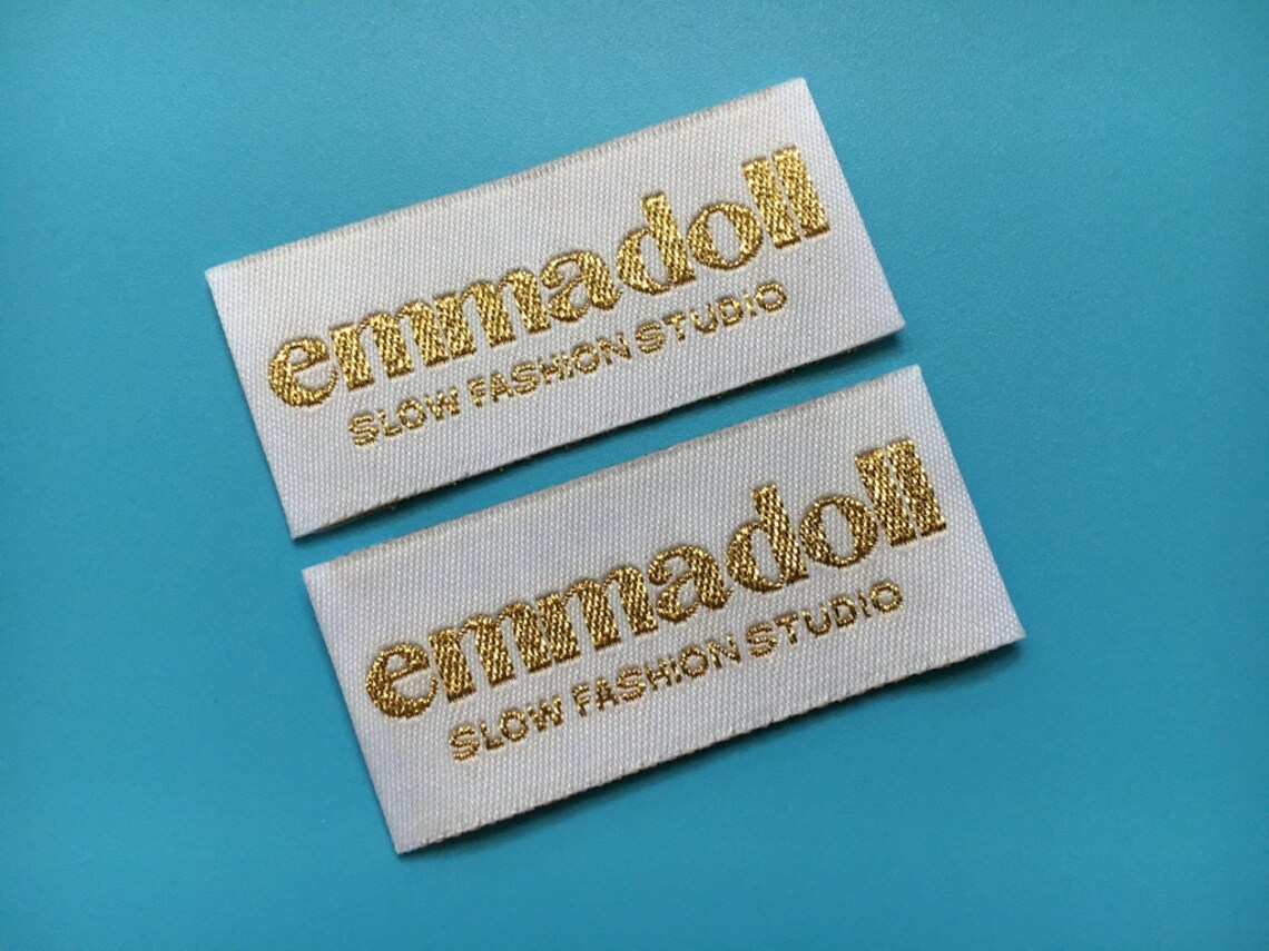 500 Clothing Woven Tags Fabric Label Tags Personalized - Etsy
