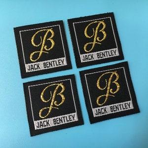 1000 Cloth Tags Gold Metallic Thread Woven Labels Garment - Etsy