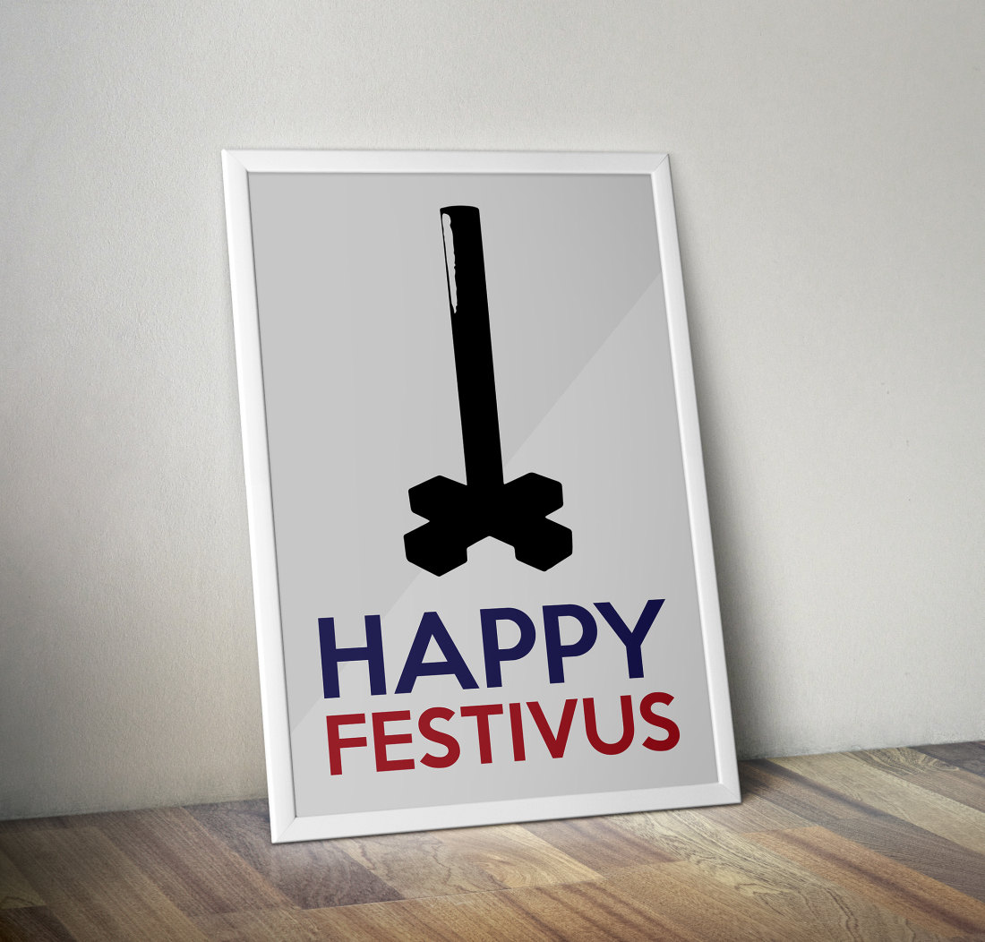 Seinfeld Poster Quote Happy Festivus - Jerry Seinfeld, George Costanza ...