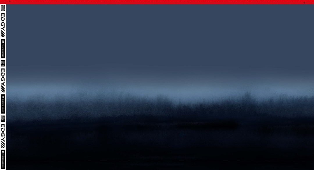 French Terry SUNSET Panel 80 X 150 Blue Tones by T. Berger - Etsy