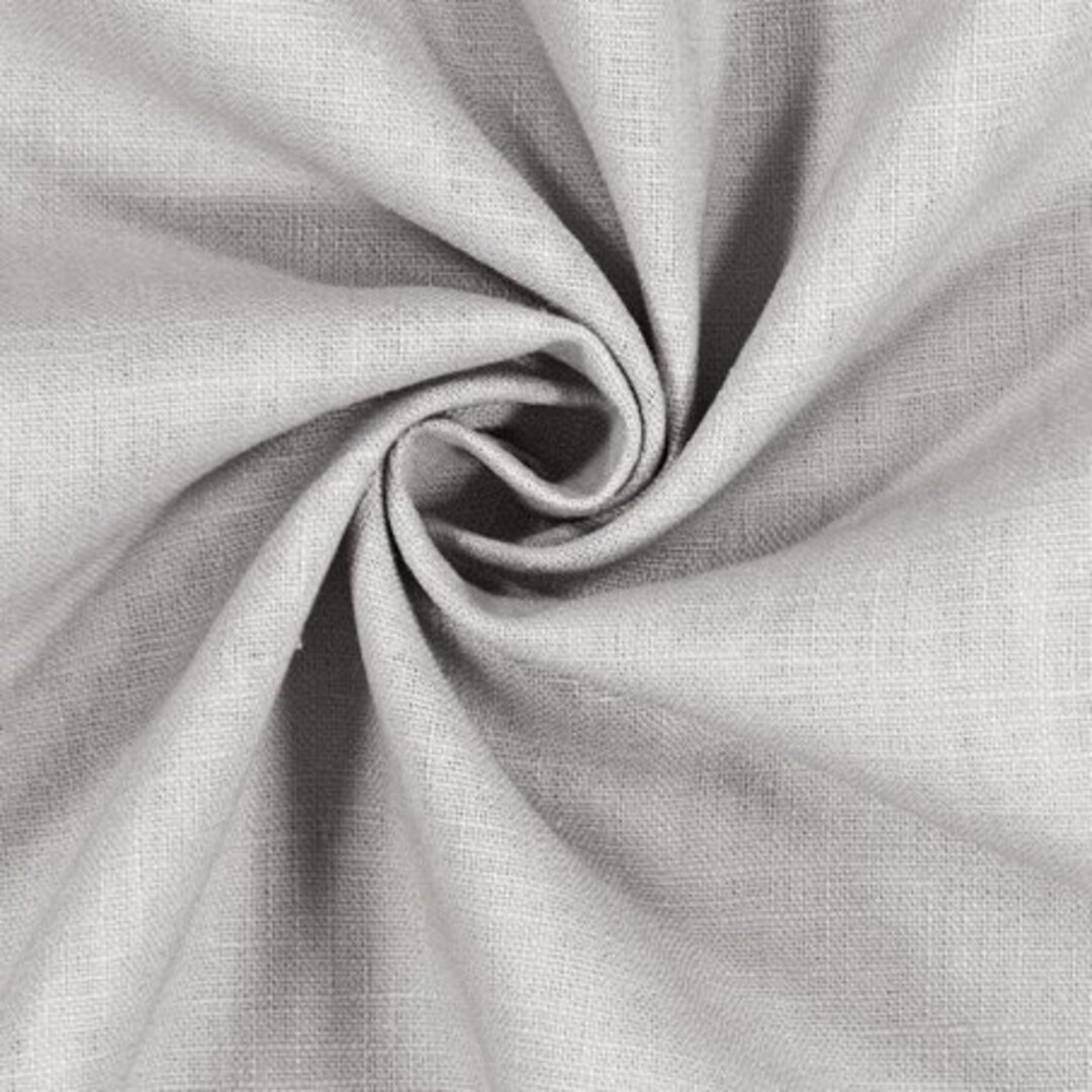 Linen Pure Light Grey Silver Grey - Etsy