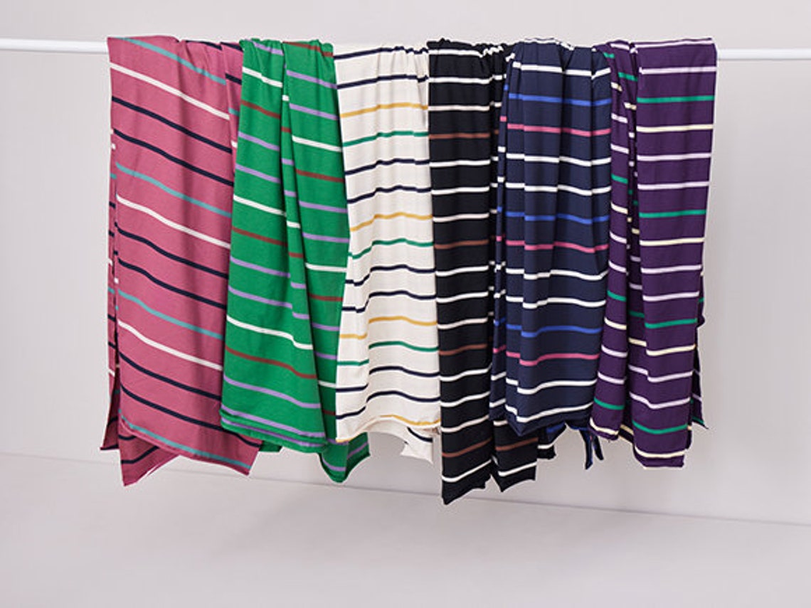 Tencel™ Modal NOVA STRIPE JERSEY by Meetmilk Black Stripes - Etsy