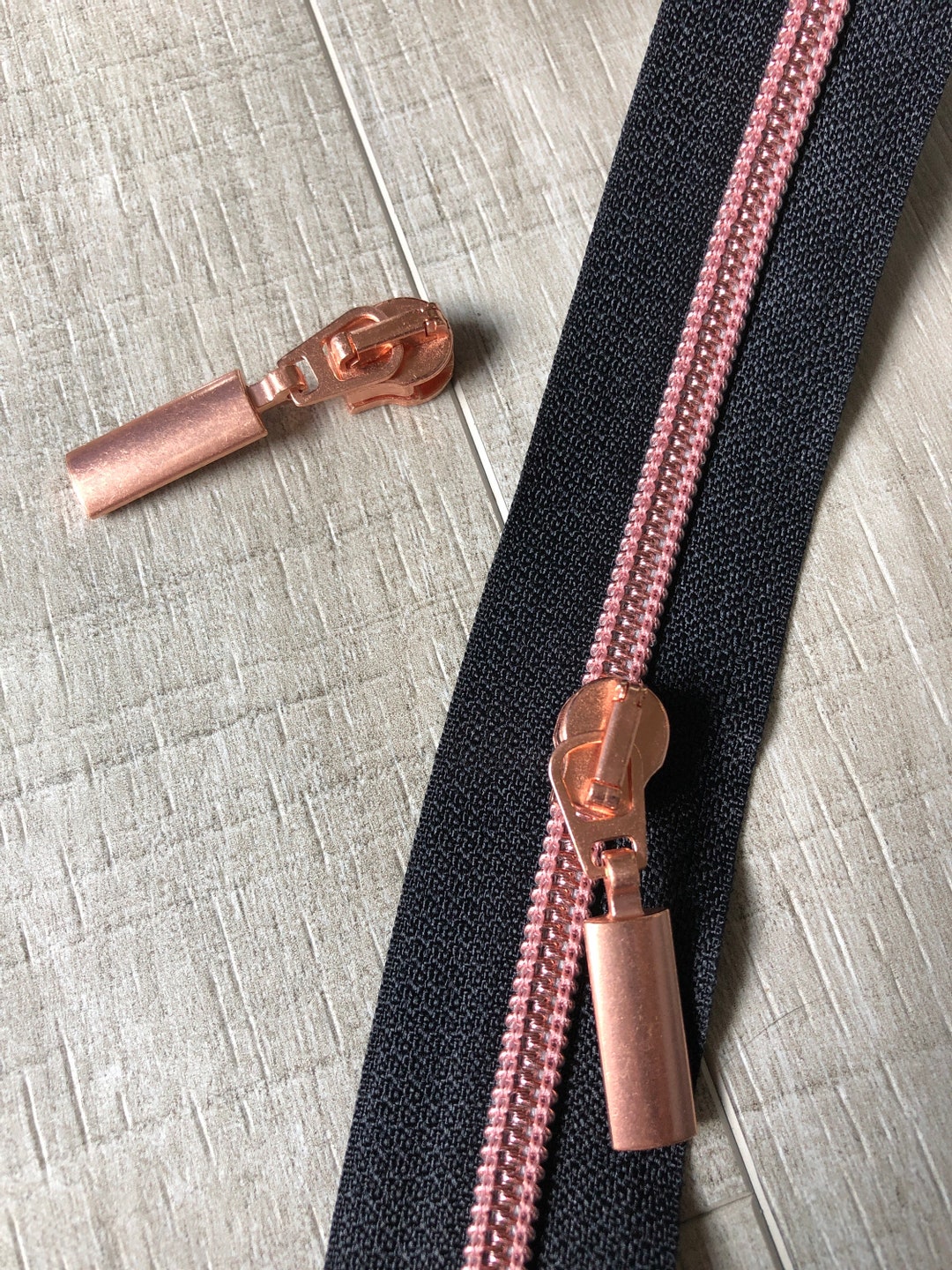 Endless Zipper Black Copper - Etsy