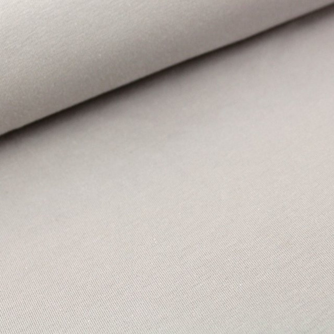 BIO JERSEY Fabric Uncle UNI Stone Grey - Etsy