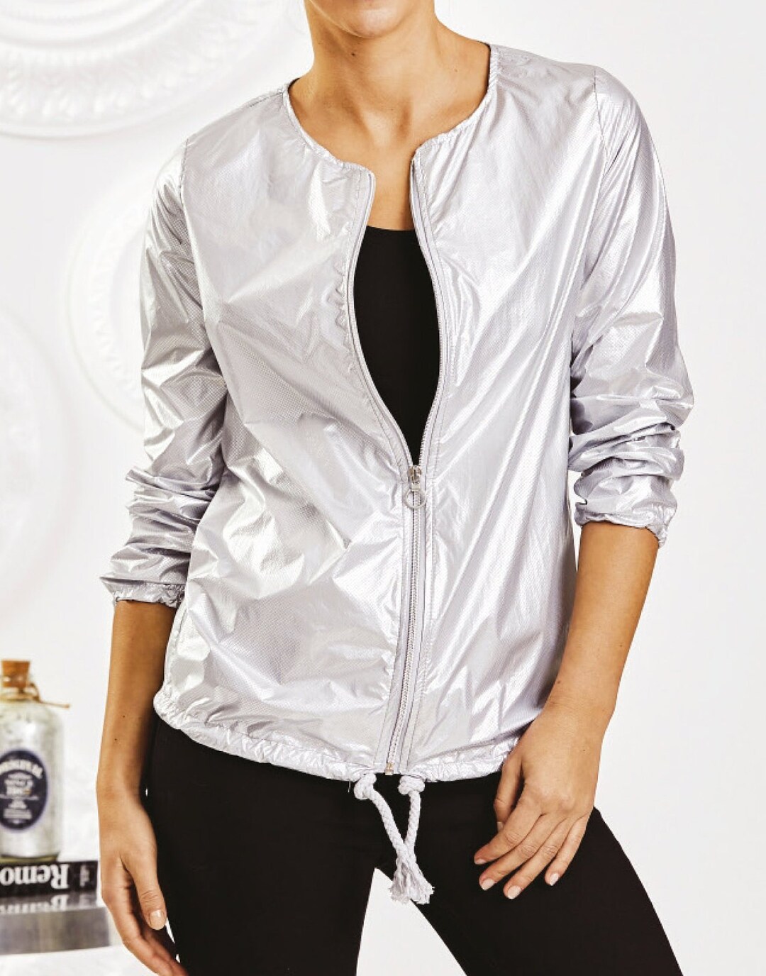 Rain Jacket Silver Silver Highlights Milliblus - Etsy