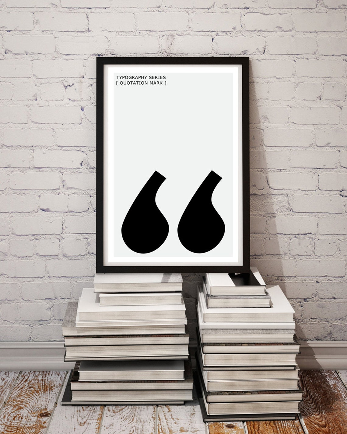 Quotation Mark Print, Modern Typography - Scandinavian / Nordic ...