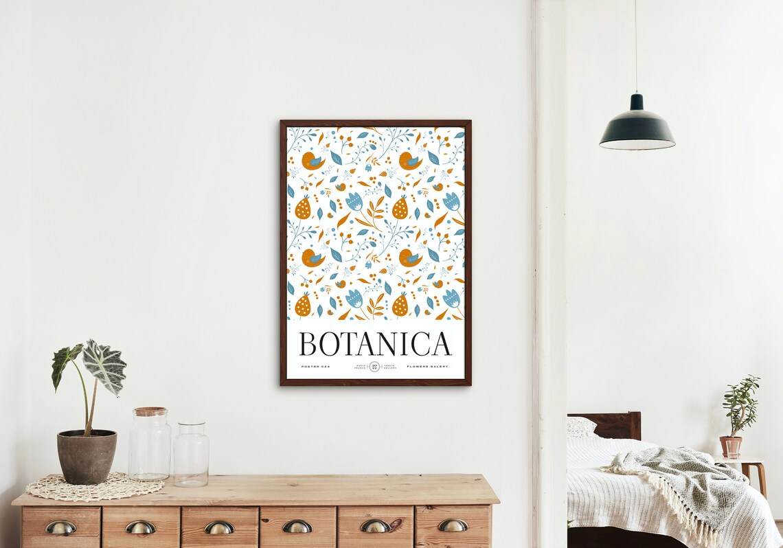 Flower Market Art Print, Botanica Poster, Boho Flower Poster, Flowers ...