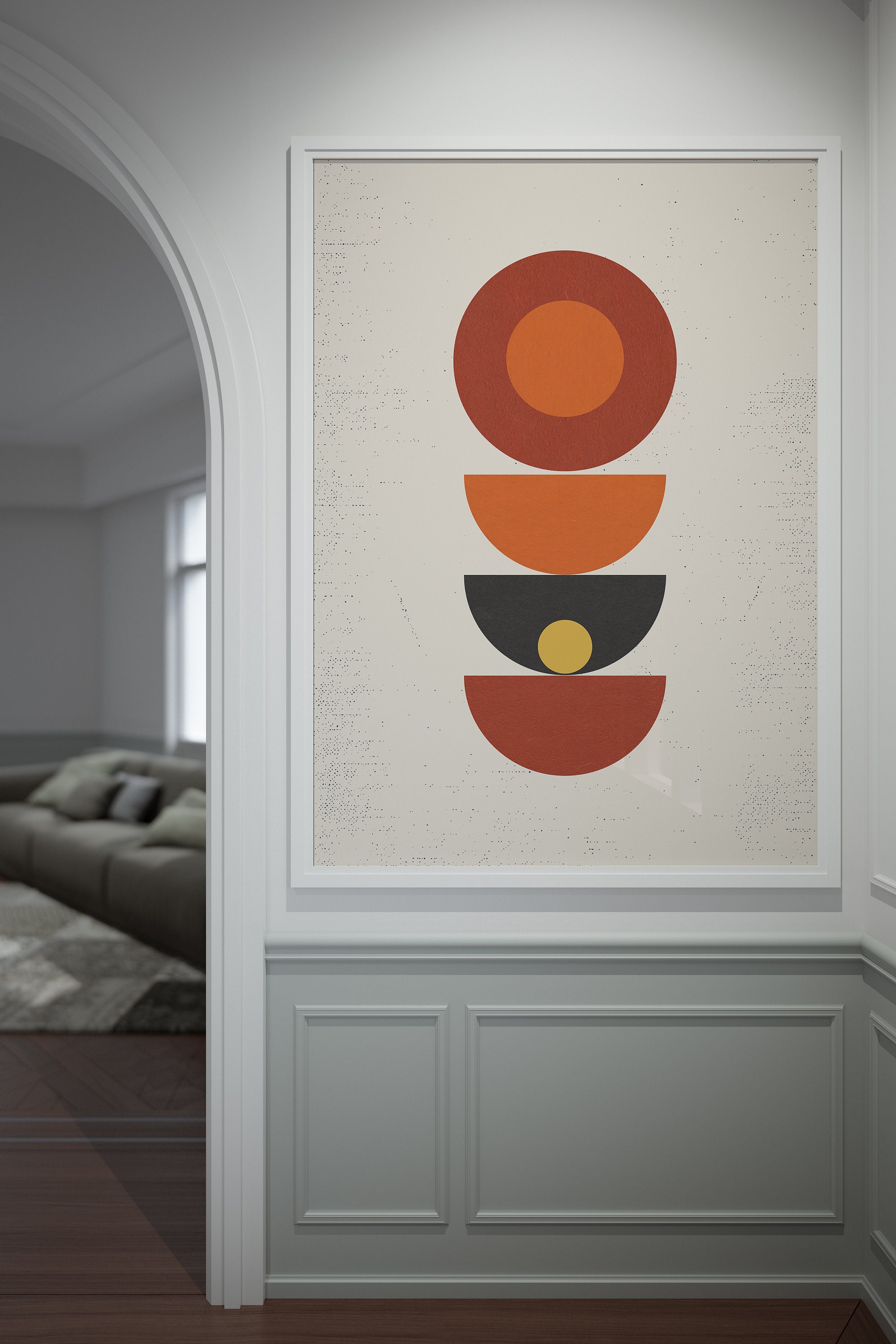 Mid Century Modern Balance Print, Retro Pop Geometric Print, Modern ...