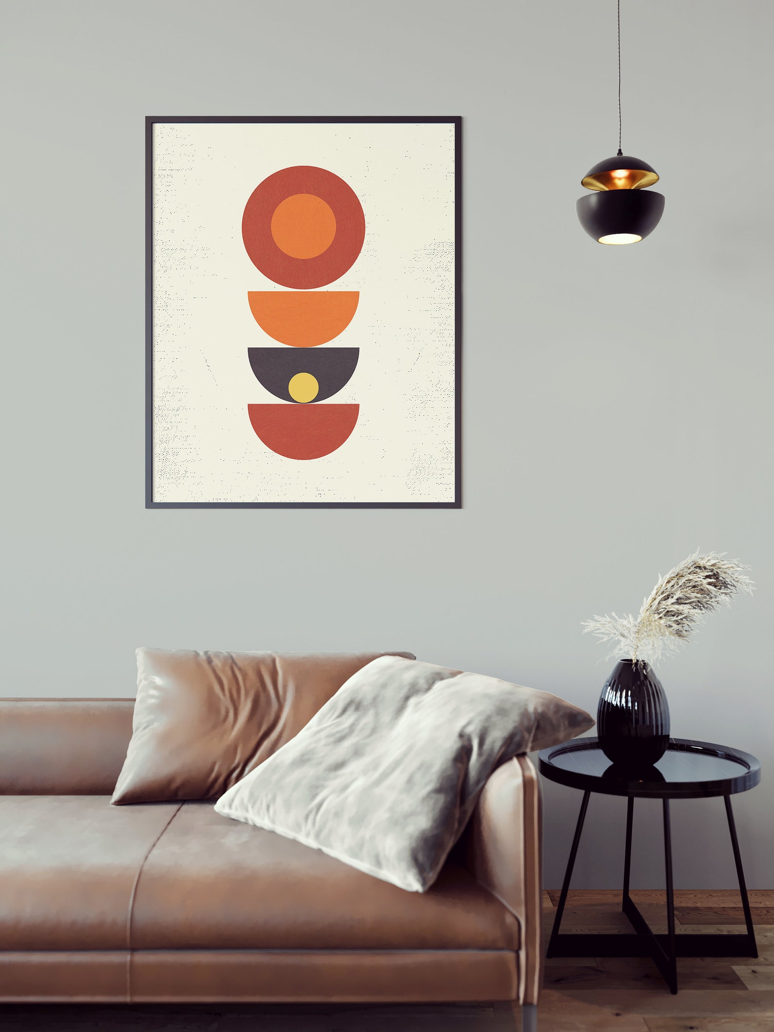 Mid Century Modern Balance Print, Retro Pop Geometric Print, Modern ...