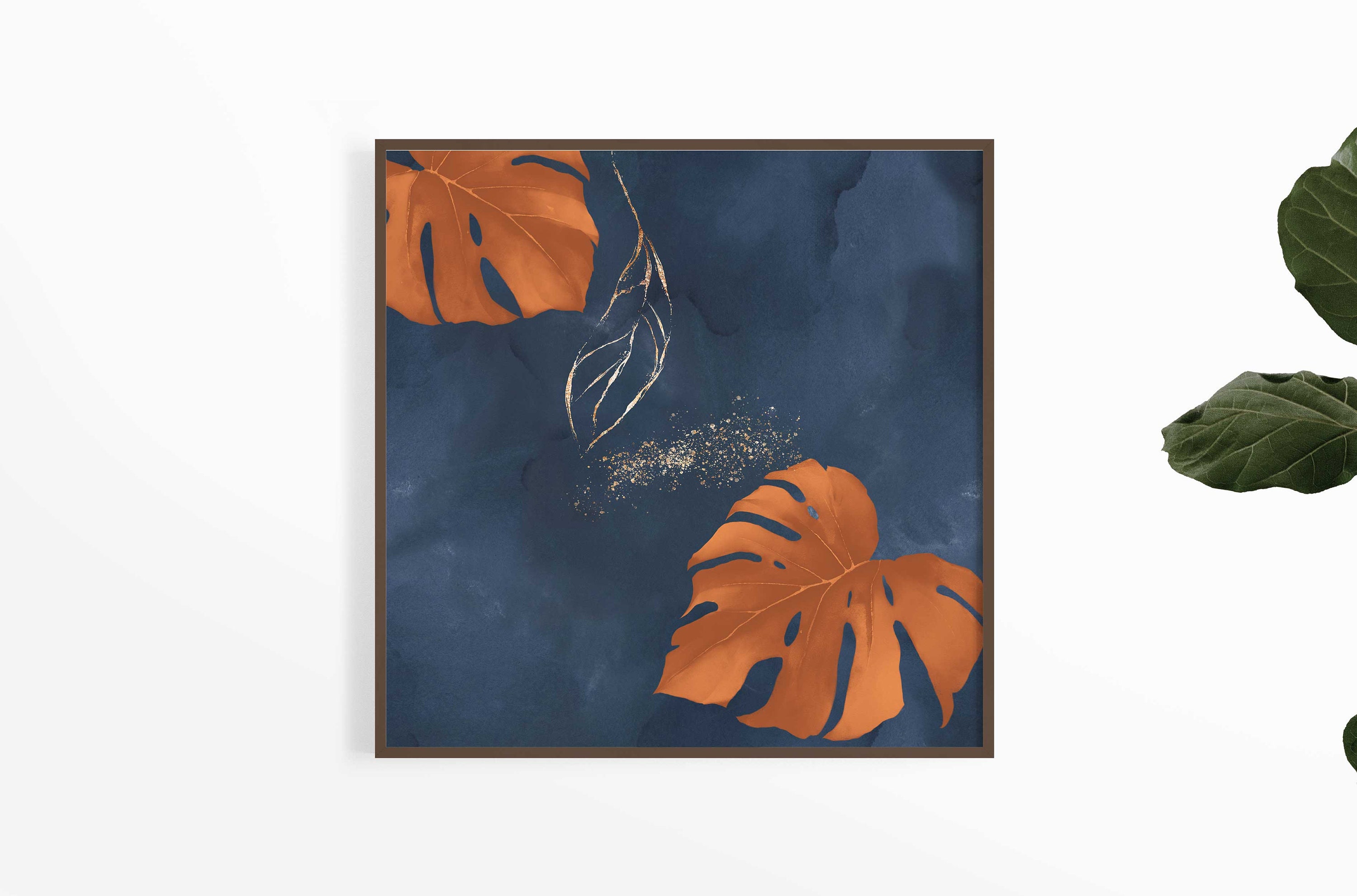 Leaves Print Set of 4 Botanical Monstera Prints Leaves - Etsy