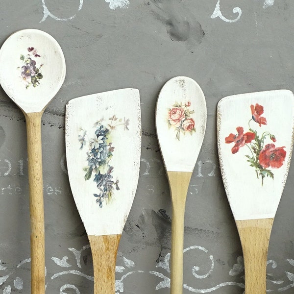 Painted Wooden Spoon - Etsy
