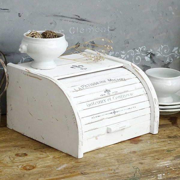 Farmhouse Roll Top Bread Boxes - Etsy