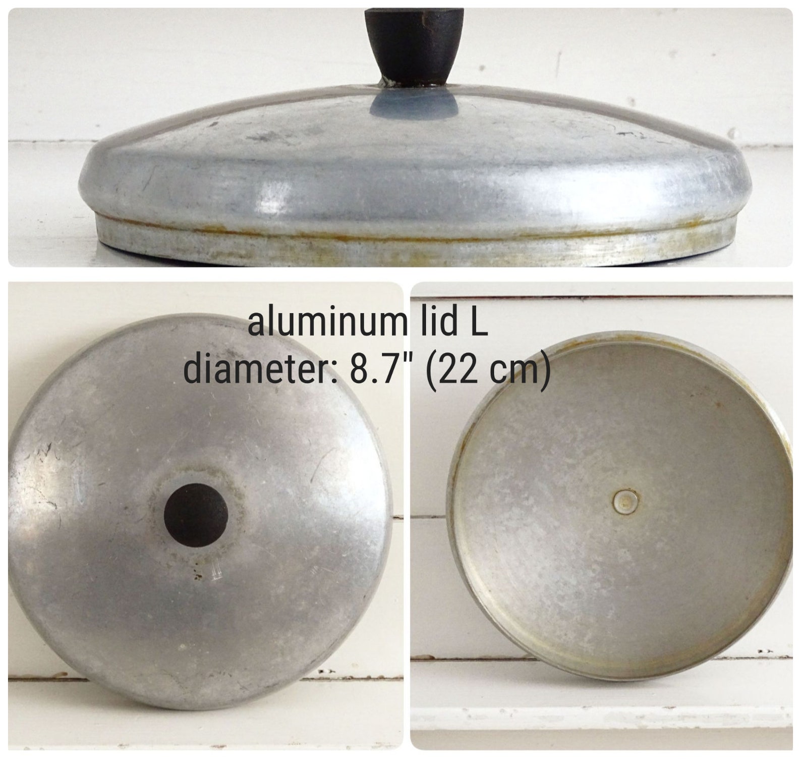 Vintage Enamelware Pot Lid Replacement Cooking Pot Lid Rustic | Etsy