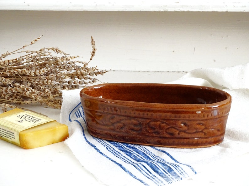 Rustic Ceramic Soap Dish Brown Ornate Glazed Pottery Soap Dish - Etsy