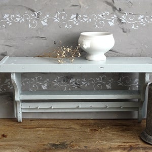 Blue 2 Tier Bracket Shelf Pegs, Corbel Wood Wall Storage Shelf Hooks ...