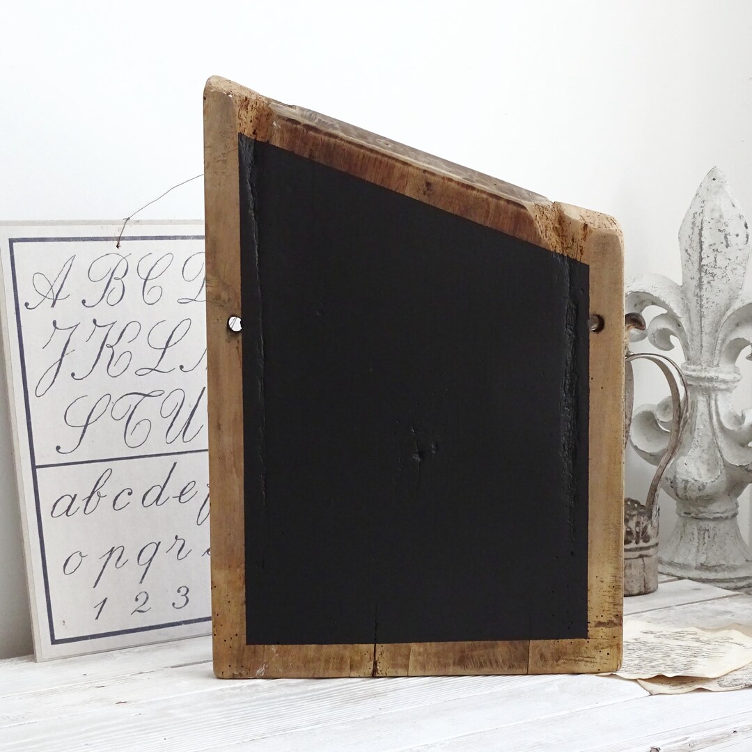 Large Antique Chalkboard, Primitive Wall Chalkboard, Black Message Note ...