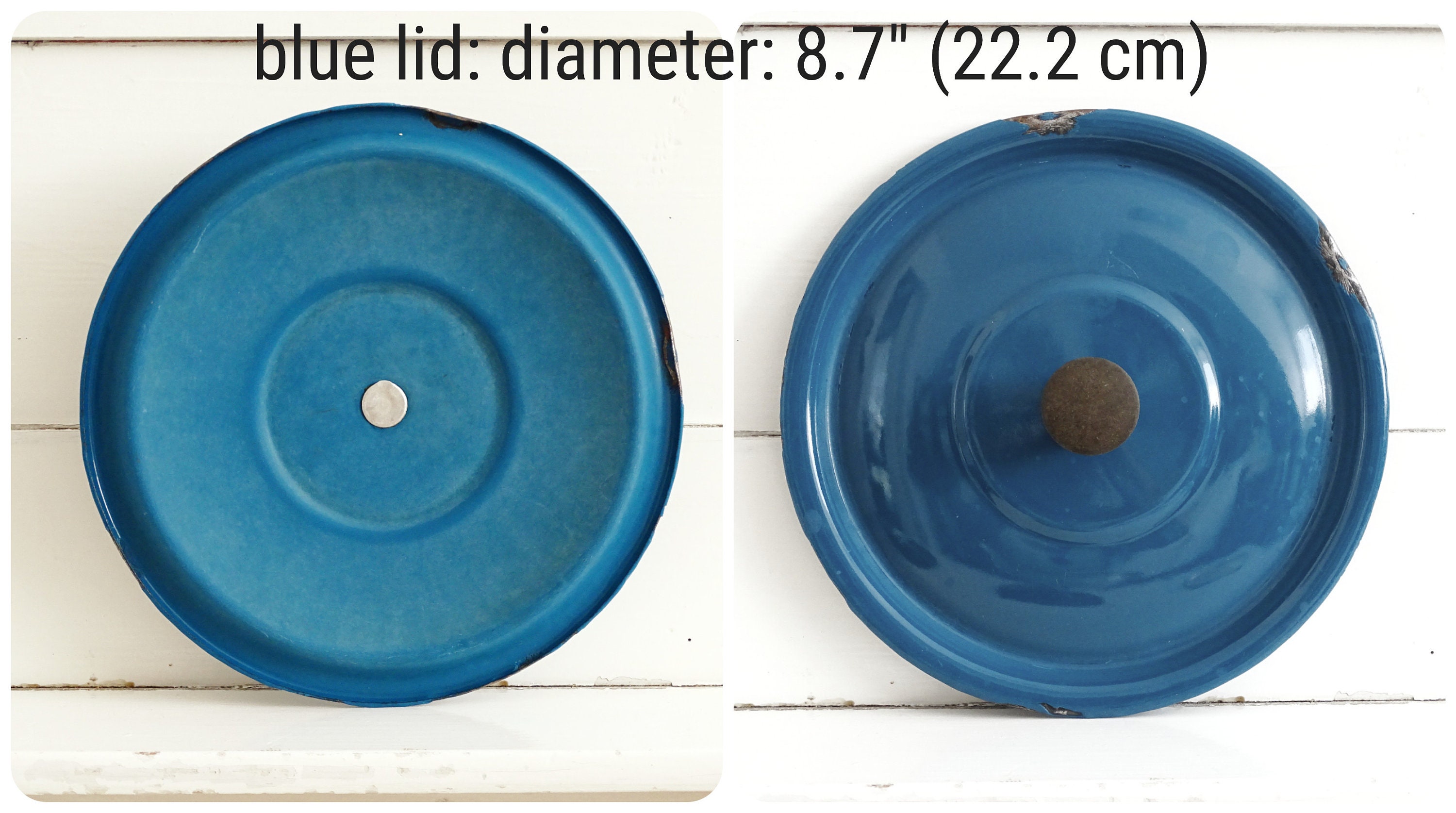 Vintage Enamelware Pot Lid Replacement Cooking Pot Lid Rustic | Etsy