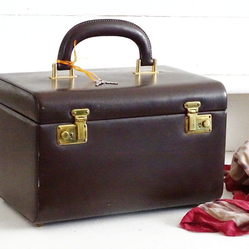 Leather Train Case - Etsy