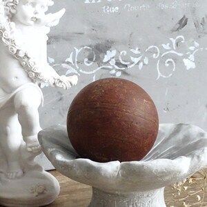 English Wood Lawn Bowling Ball, Hardwood Decorative Ball, French ...