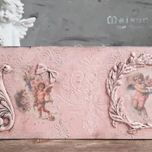Putty Angel Cherub Wall Plaque Victorian Style, French Baroque Wall ...
