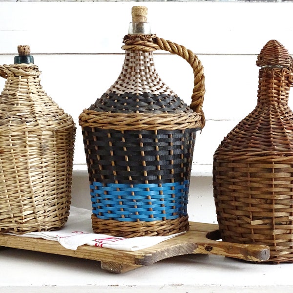 Wicker Demijohn - Etsy