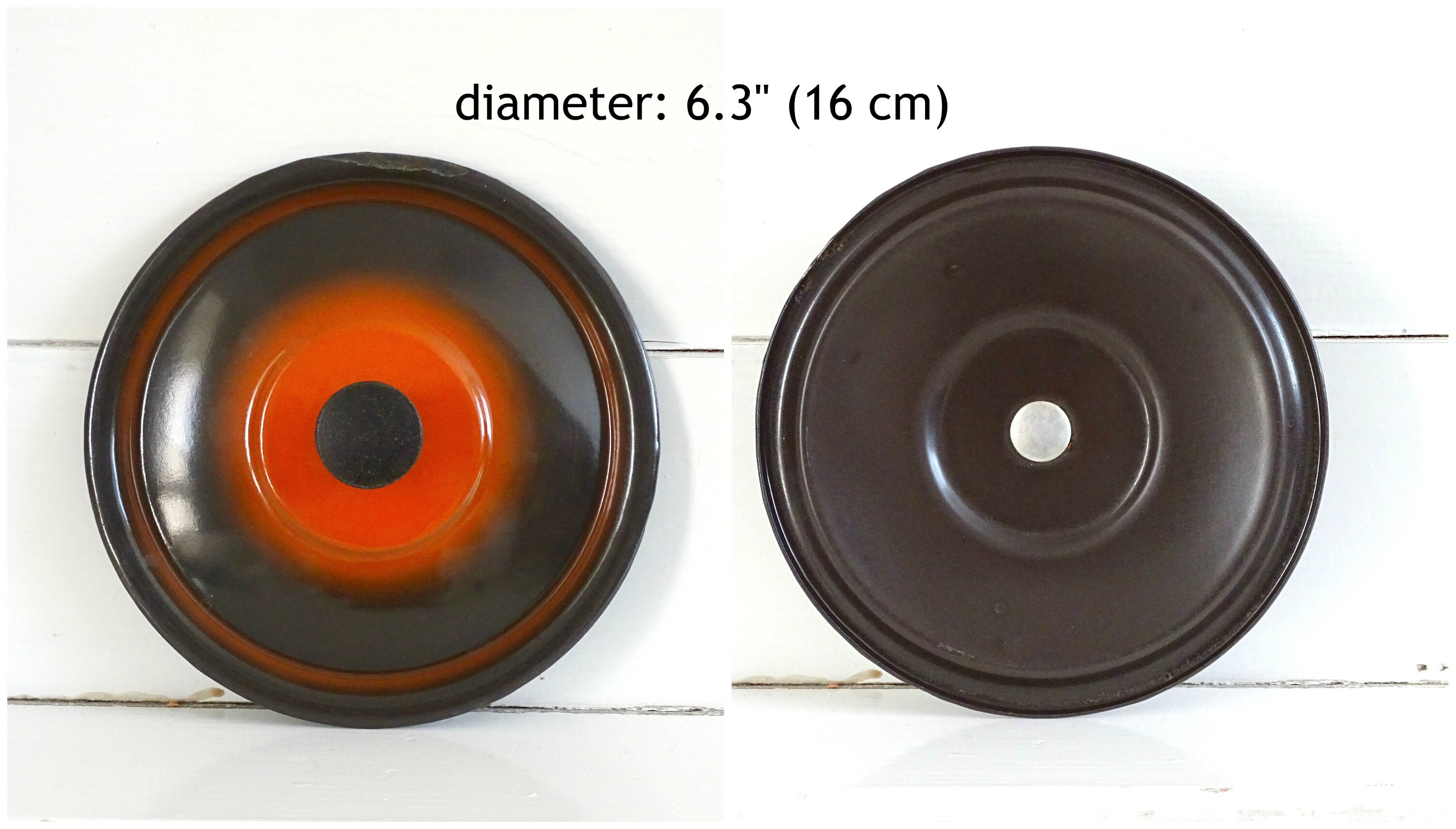 Vintage Enamelware Pot Lid Replacement Cooking Pot Lid Rustic | Etsy