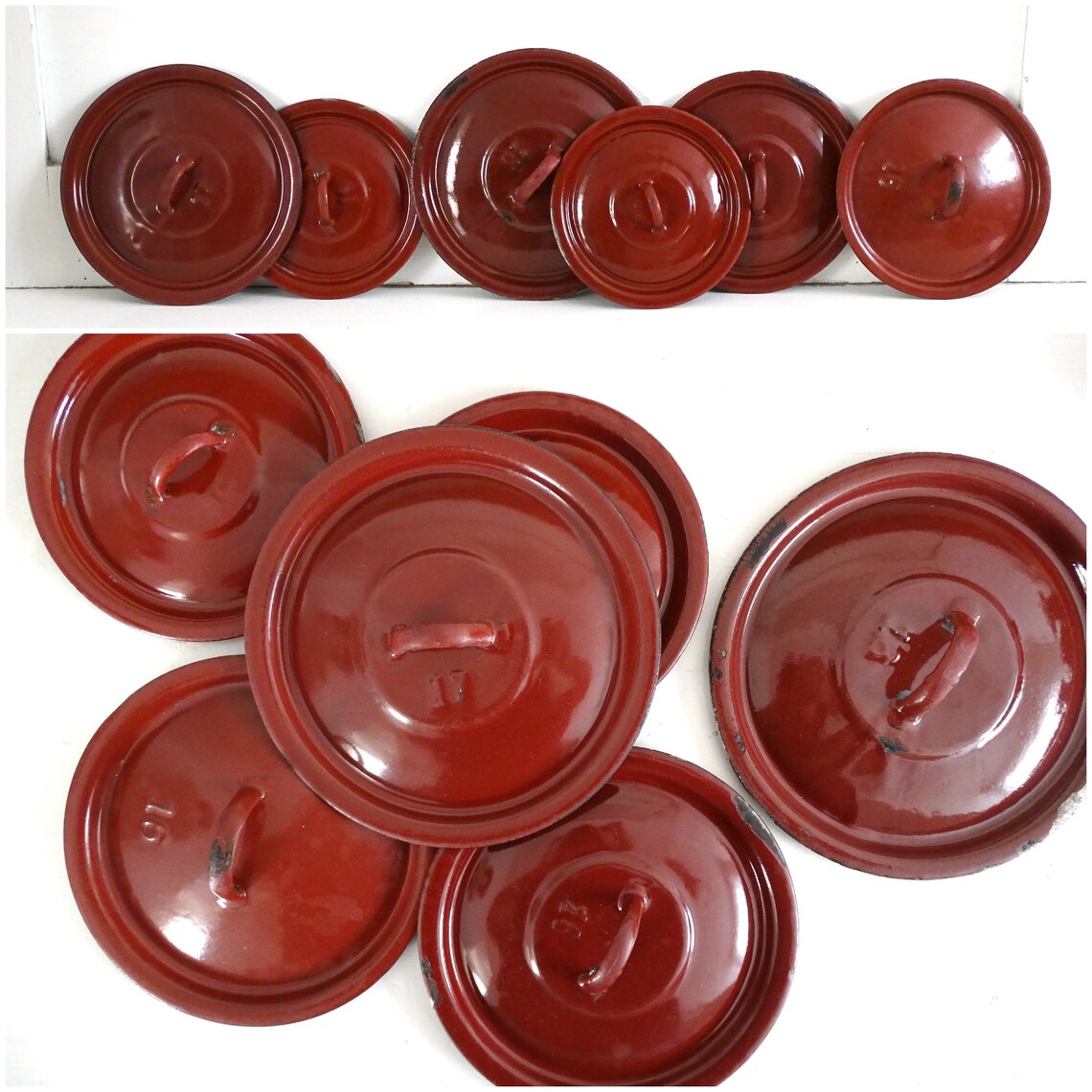 Vintage Enamelware Pot Lid Replacement Cooking Pot Lid Rustic - Etsy