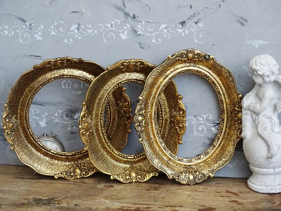 French Gold Wood Gesso Picture Frame Deep Ornate Gilt Frame | Etsy