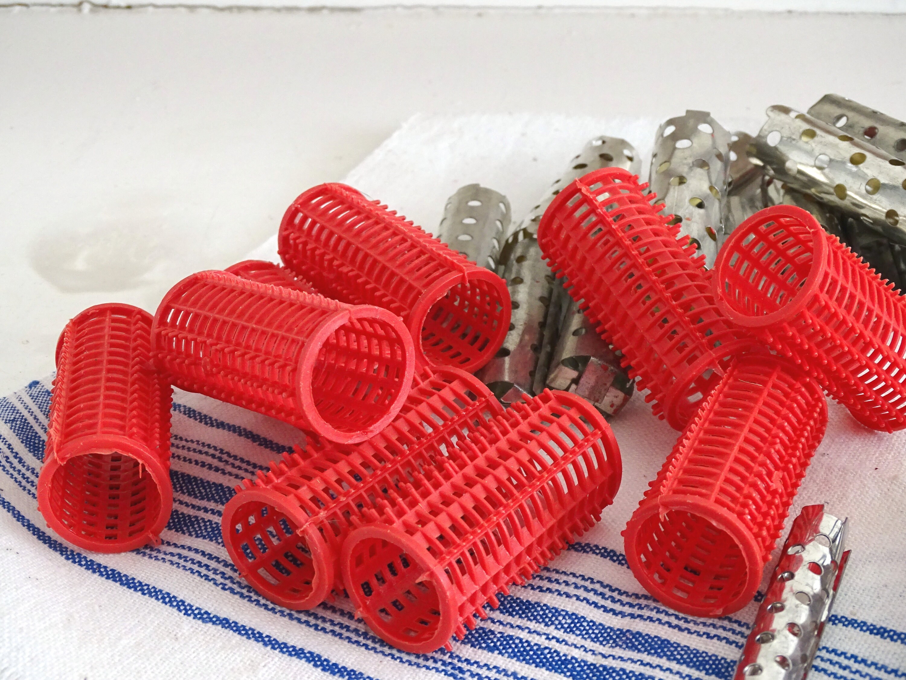 Set Metal Hair Curlers Large Aluminum Hair Wave Rollers Retro | Etsy