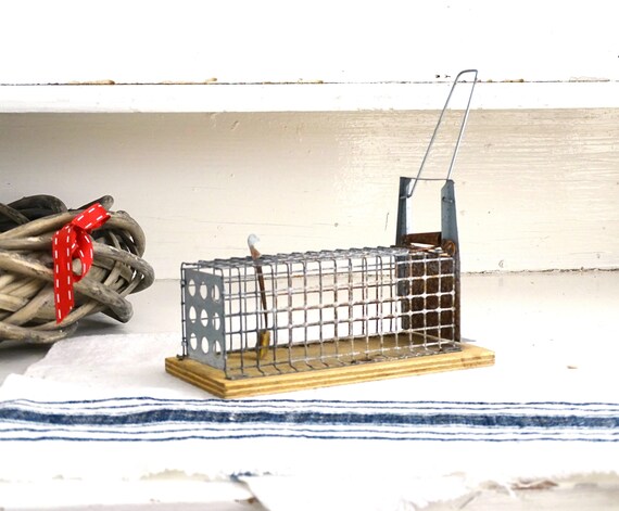 Mouse Trap Wire Cage Old Rusty Mousetrap Mouse Catcher | Etsy