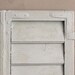 1 Antique Window Shutters Panel, Louvered Blue Shutters Wood, Exterior ...