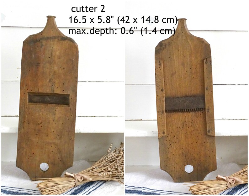 Antique Cabbage Slicer Cutter Mandolin Slaw Board Wood | Etsy
