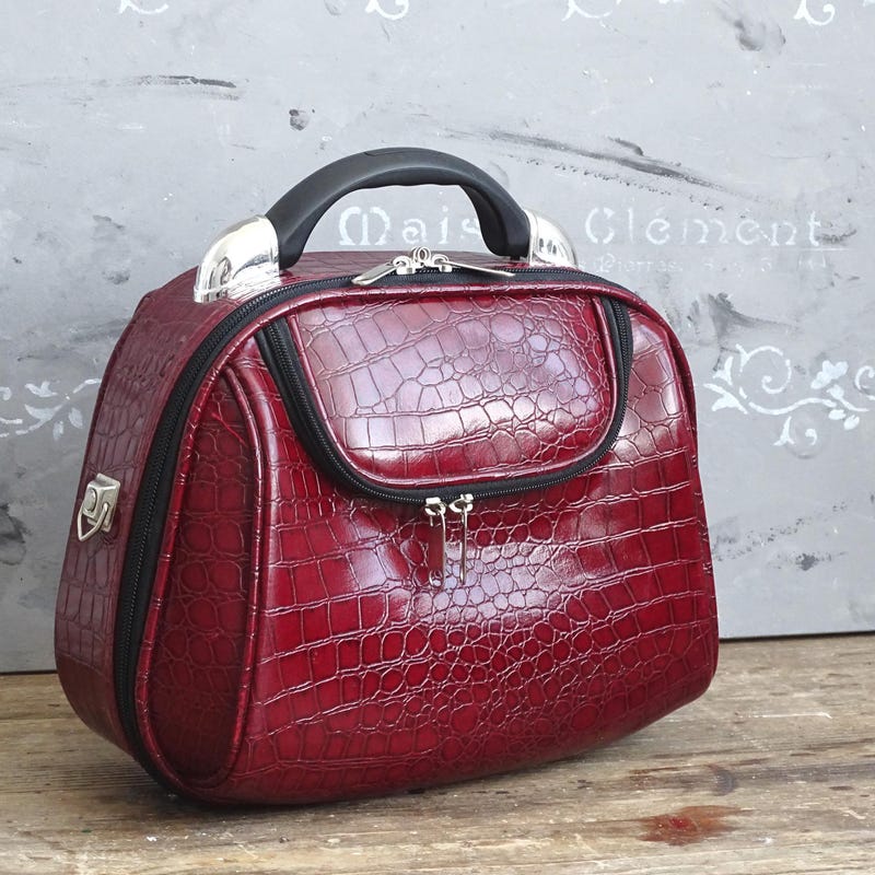 Leather Train Case - Etsy