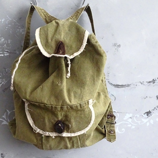 Canvas Rucksack - Etsy