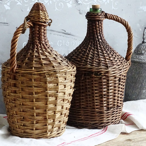 Wicker Demijohn - Etsy