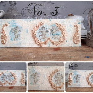Putty Angel Cherub Wall Plaque Victorian Style, French Baroque Wall ...