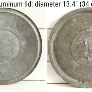 Vintage Enamelware Pot Lid Replacement Cooking Pot Lid Rustic Enamel ...