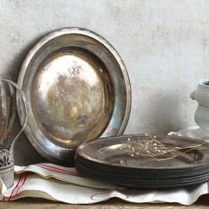1 Silver Plated Charger Serving Plate Gebruder Hepp Pforzheim ...